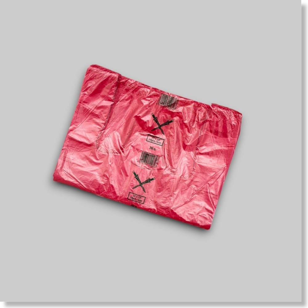 Rose Red Plastic Bag 30AK 【15″X15″】 – Star Plastic