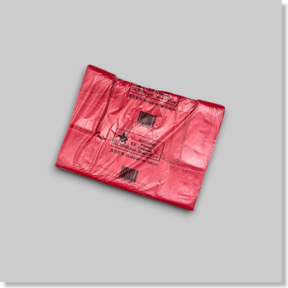 Rose Red Plastic Bag 30EE【15″X15″】 – Star Plastic
